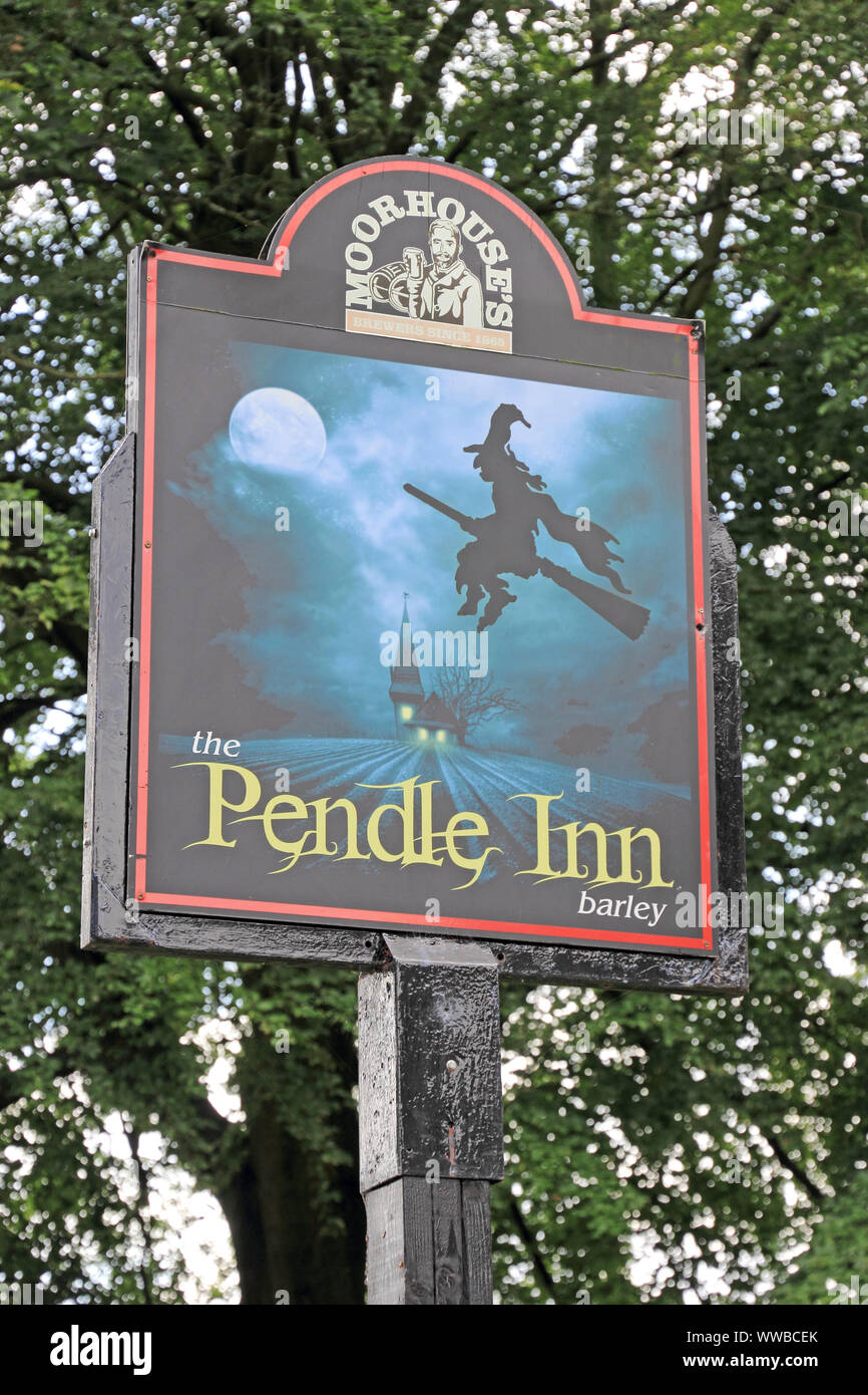 Pendle Inn sign Stock Photo - Alamy