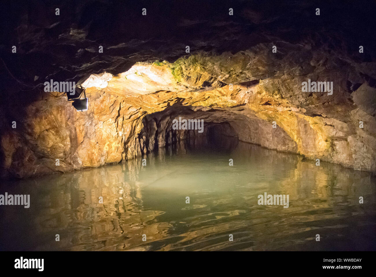 Flooded part of Complex Wlodarz of Project Riese in Gluszyca, Poland ...