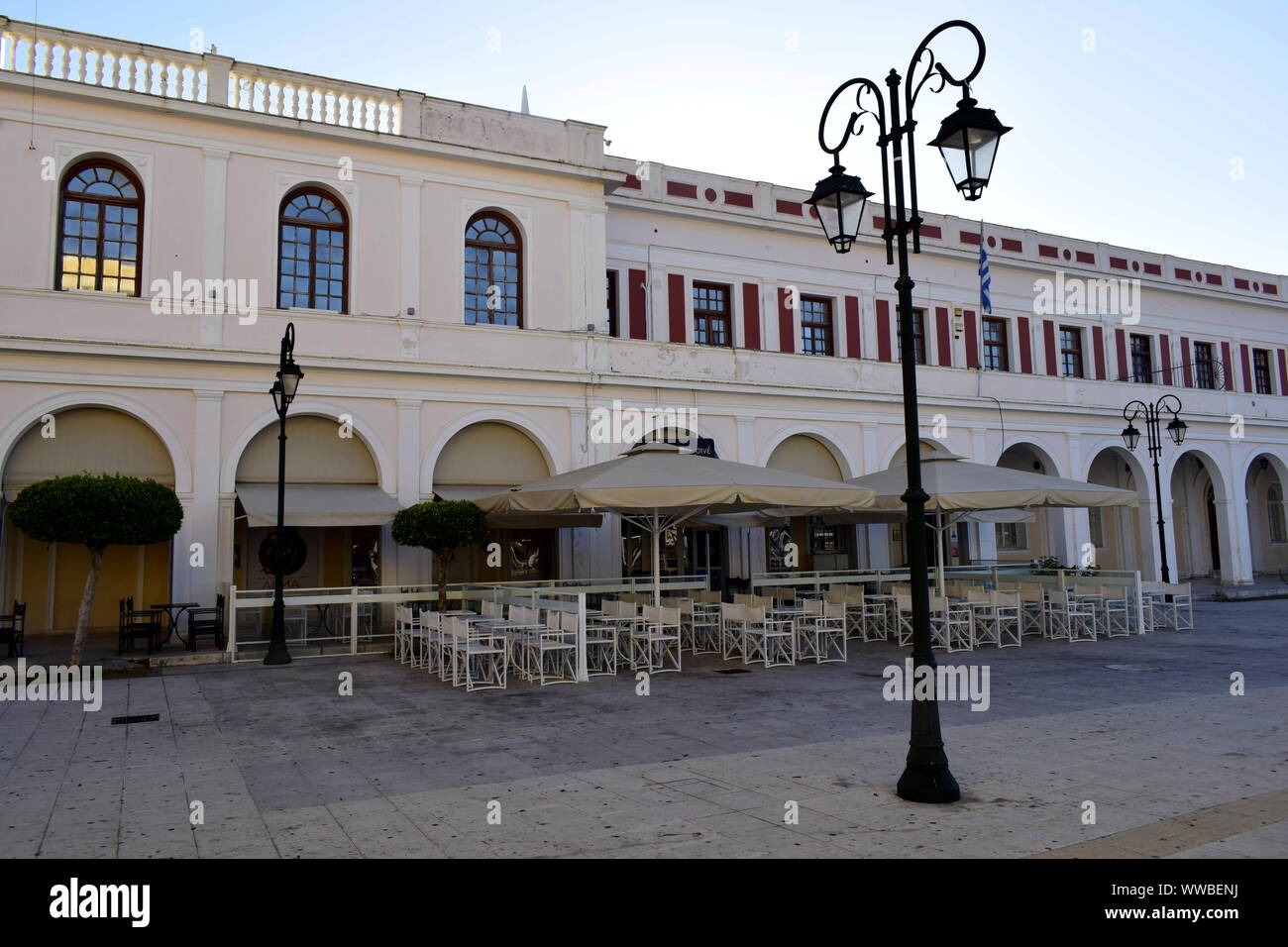 public, building, city, Zakynthos, island, Greece Stock Photo - Alamy
