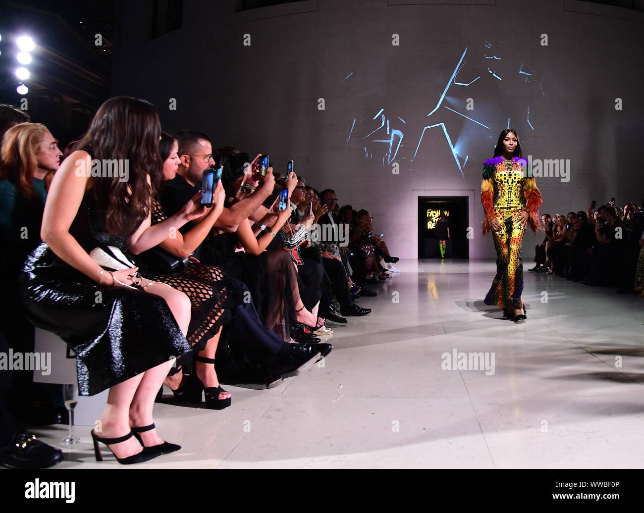 Naomi Campbell during the catwalk show for Naomi Campbell's Fashion For ...