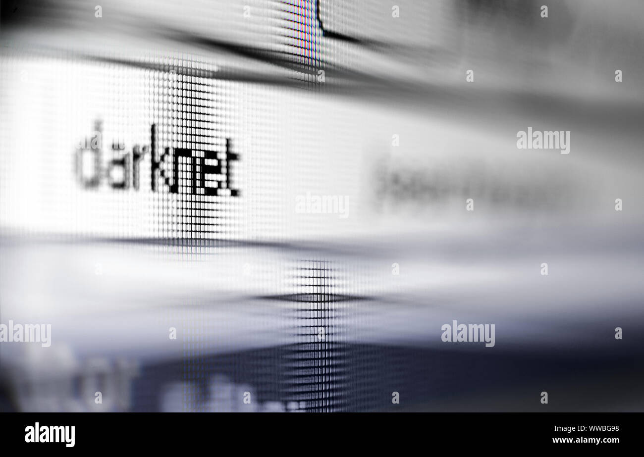 Darknet close up concept web brouwser connection Stock Photo - Alamy