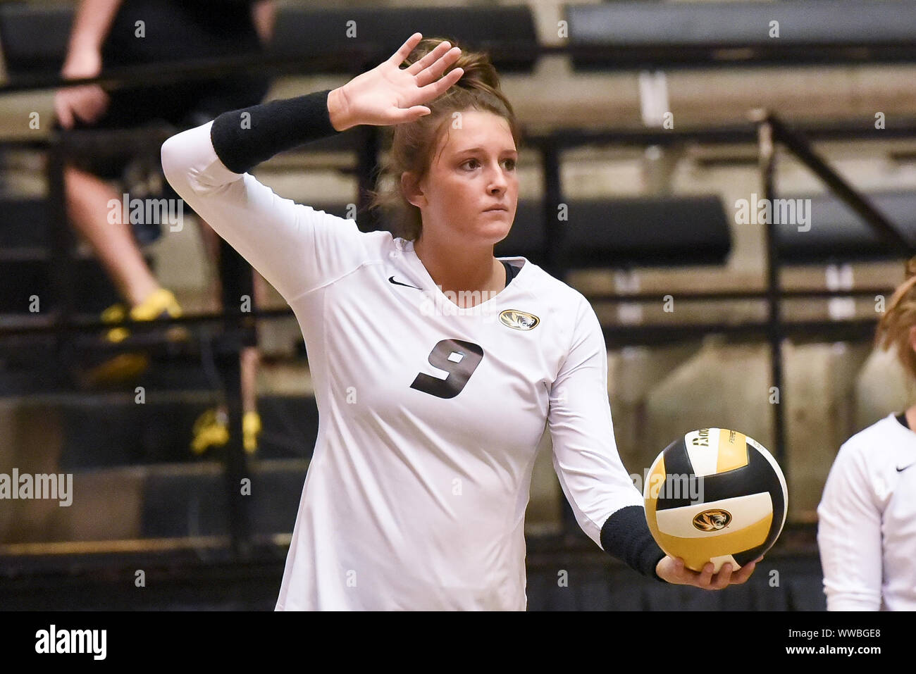 Columbia, USA. 14th Sep, 2019. Sep 14, 2019: Missouri Tigers middle ...