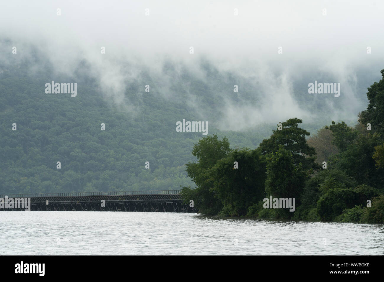 Railroad tracks that carry freight trains between Albany, New York and ...