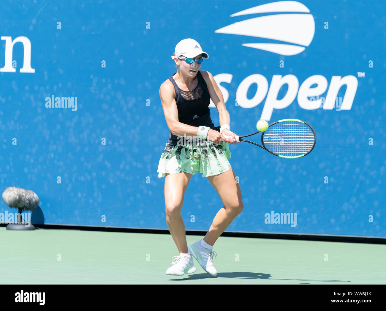 New York, NY - September 3, 2019: Katie Volynets (USA) in action during ...