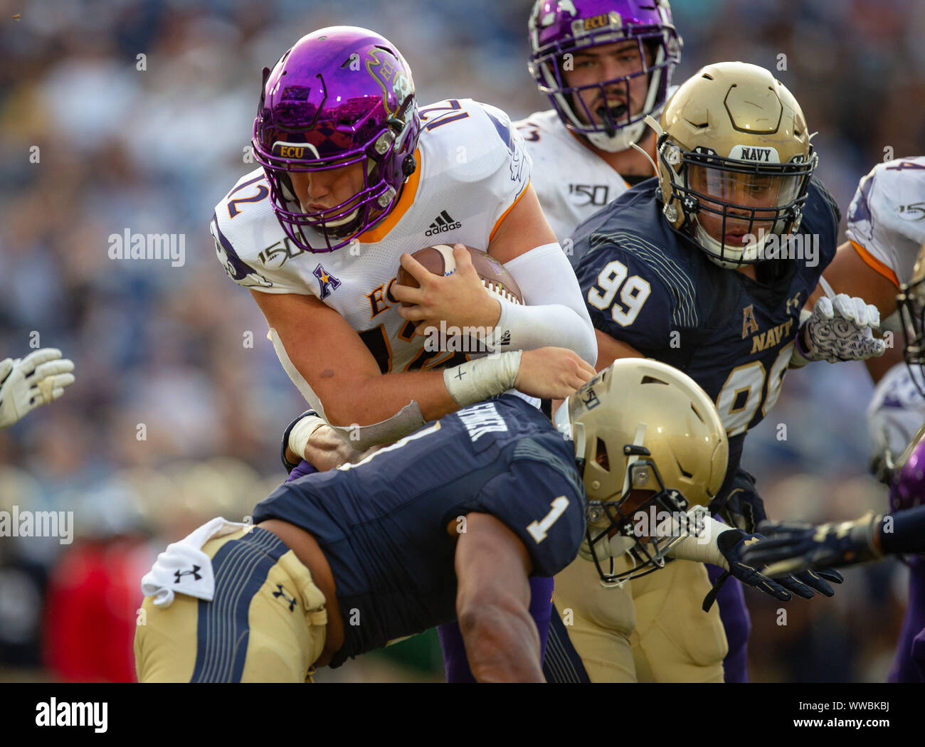 Annapolis, Maryland, USA. 14th Sep, 2019. East Carolina Pirates ...