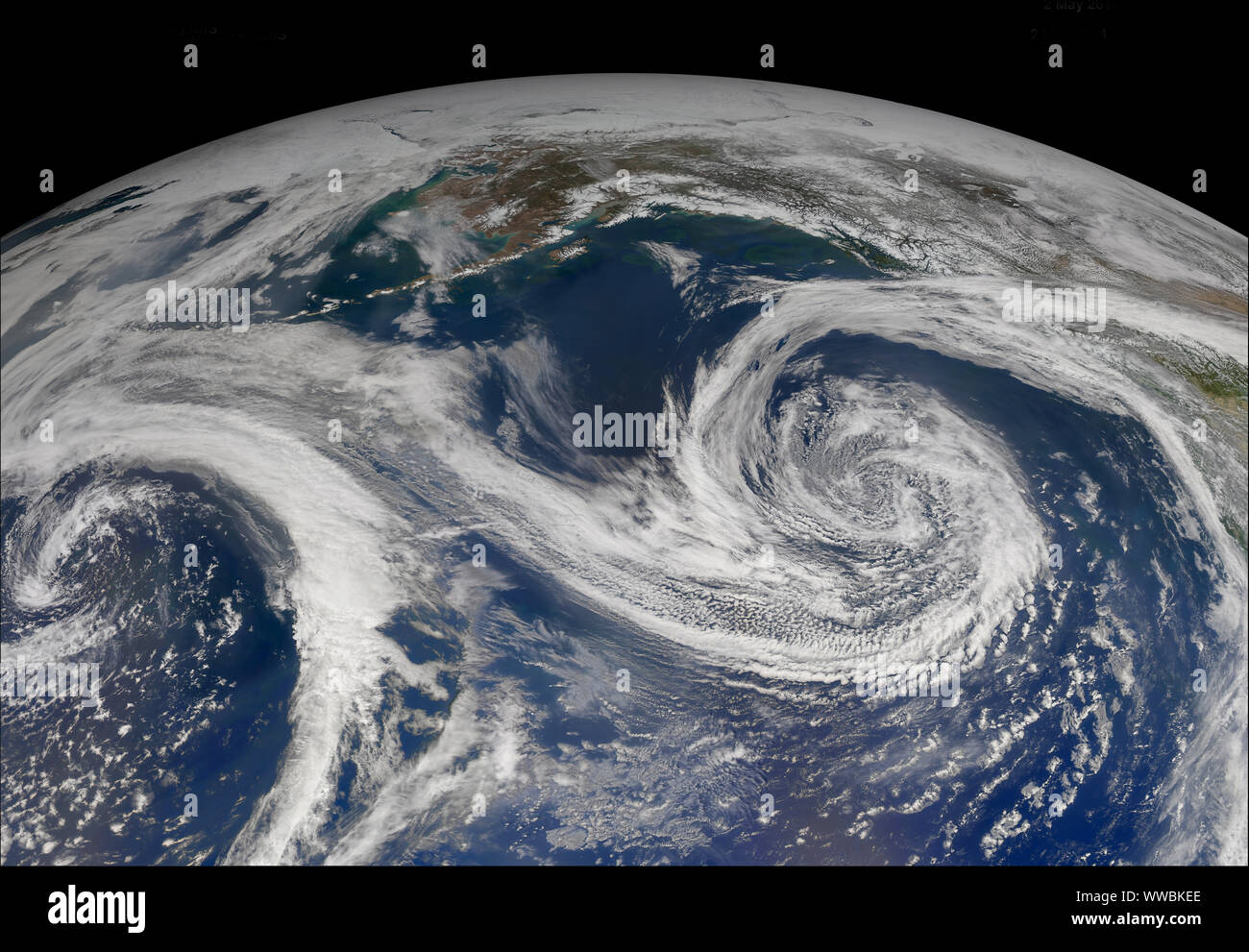 Gulf of Alaska, Spring, May 2, 2014, by NASA/DPA Stock Photo - Alamy