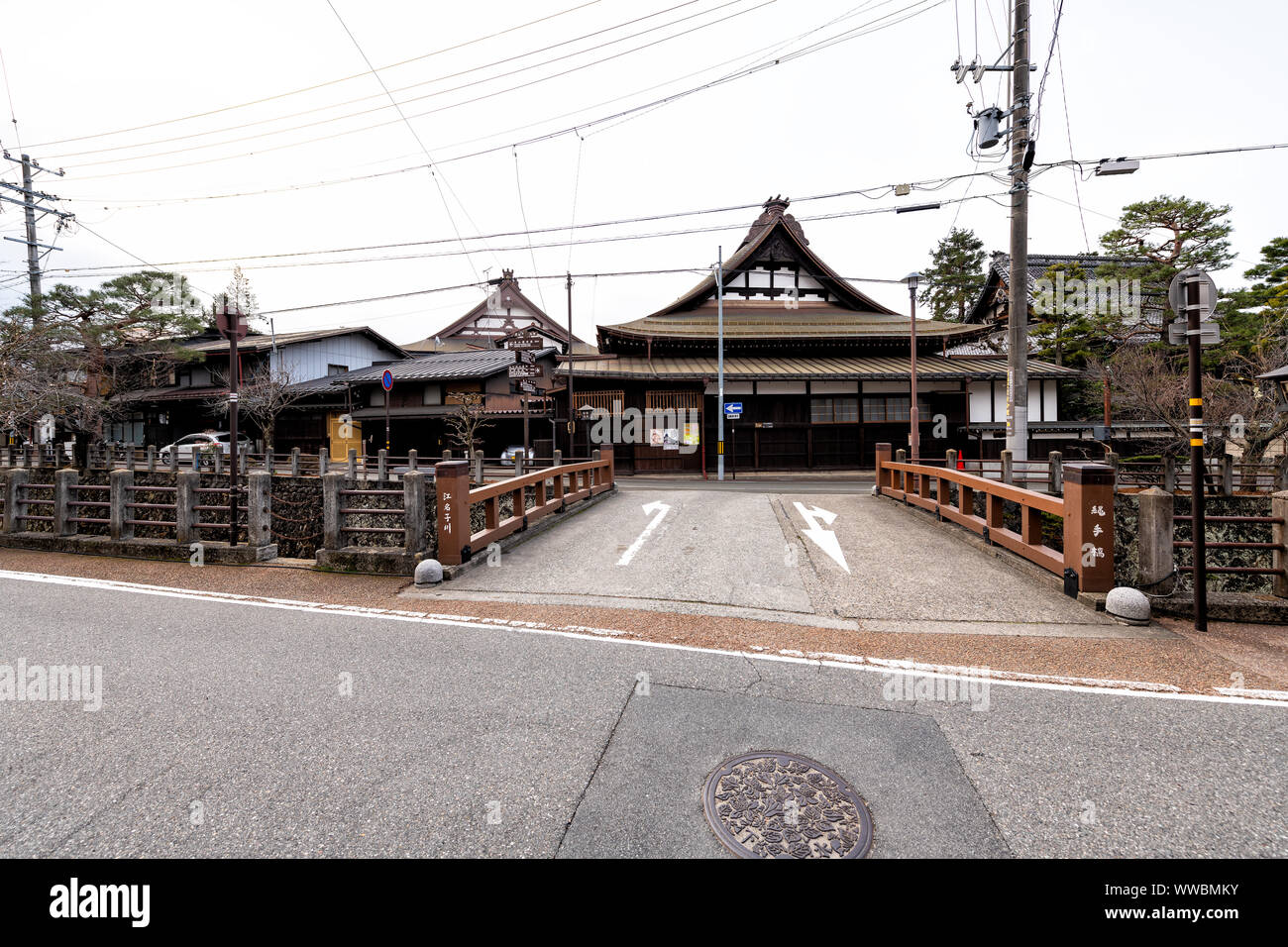 Takayama, Japan - April 7, 2019: Japanese rural historic city in Gifu ...