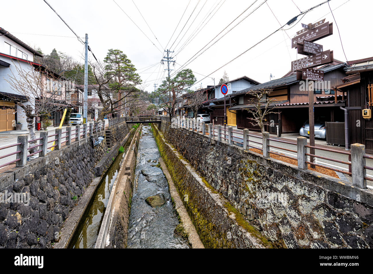 Takayama, Japan - April 7, 2019: Japanese rural historic city in Gifu ...