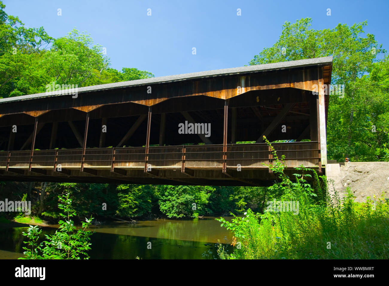 Covered Bridge, Mohican State Park, Ohio Stock Photo - Alamy