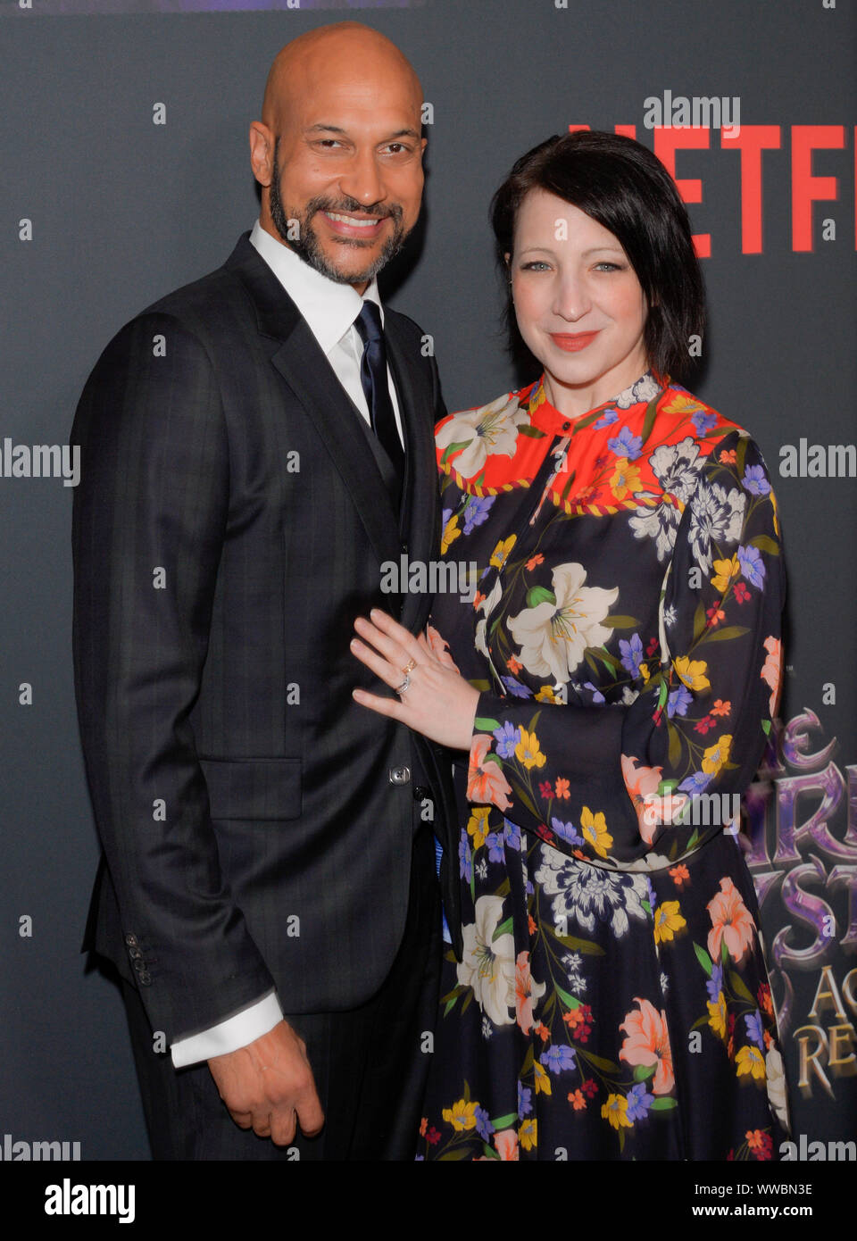 New York, NY - August 27, 2019: Keegan-Michael Key and Elisa Key attend ...