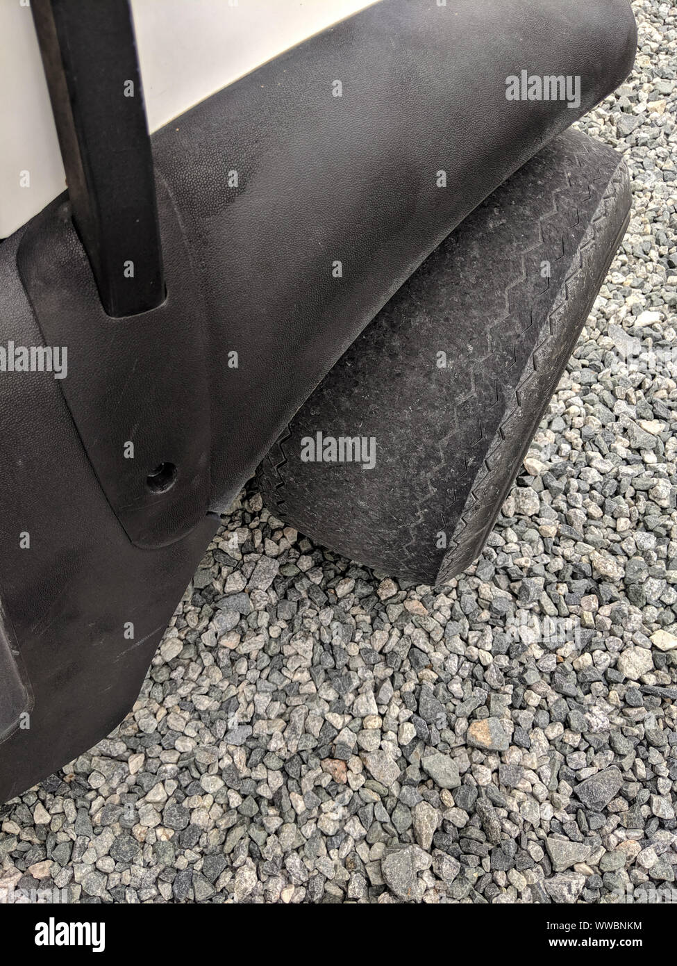 Worn out bald golf cart tires. Treadless old tires Stock Photo - Alamy