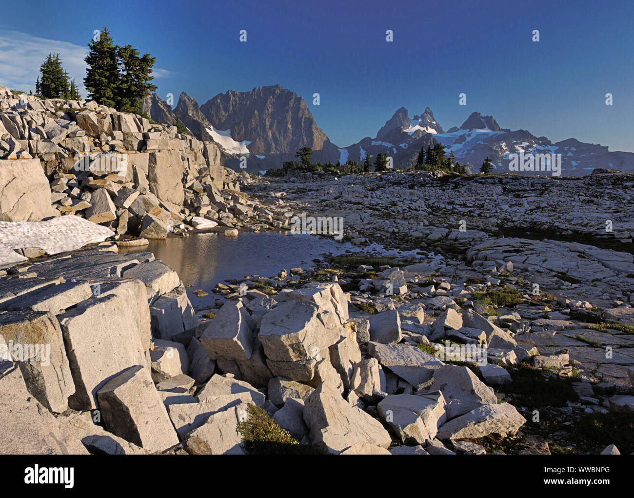 Tank Lakes Alpine Lakes Wilderness Stock Photo - Alamy