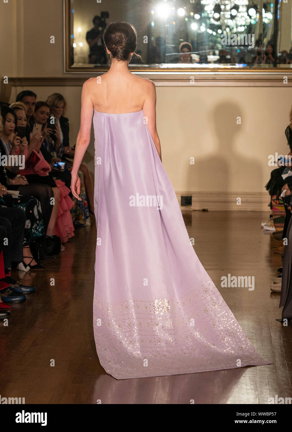 New York, United States. 10th Sep, 2019. Model walks runway for Zang ...