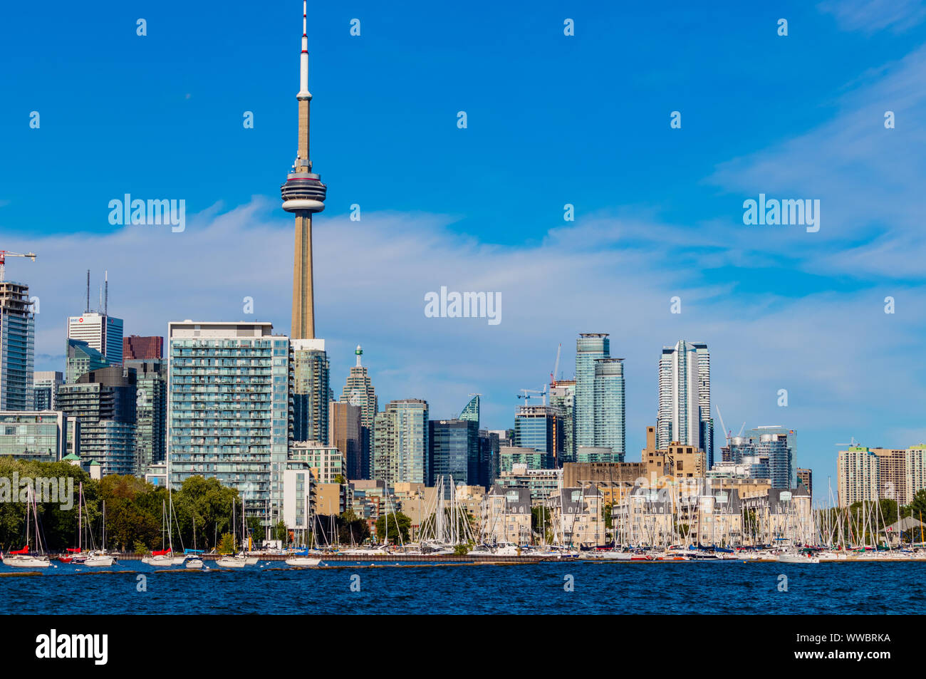 Toronto skyline and ontario place hi-res stock photography and images ...