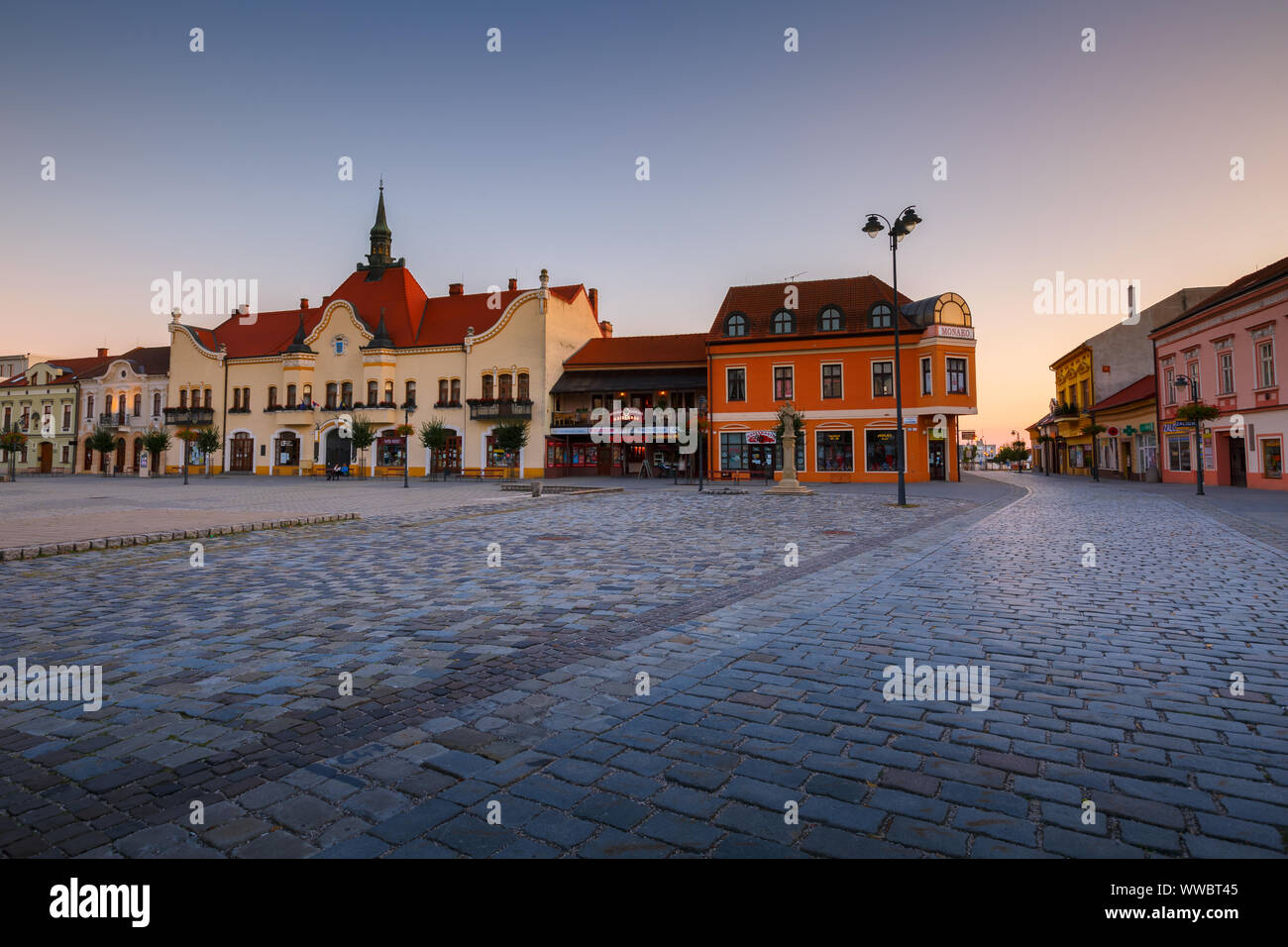Topolcany, Slovakia - September 12, 2019: Historical Art Nouveau town ...