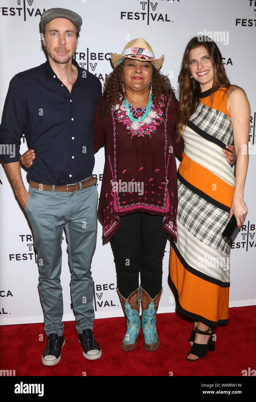 New York, NY, USA. 14th Sep, 2019. Dax Shepherd, Lake Bell and Pam ...