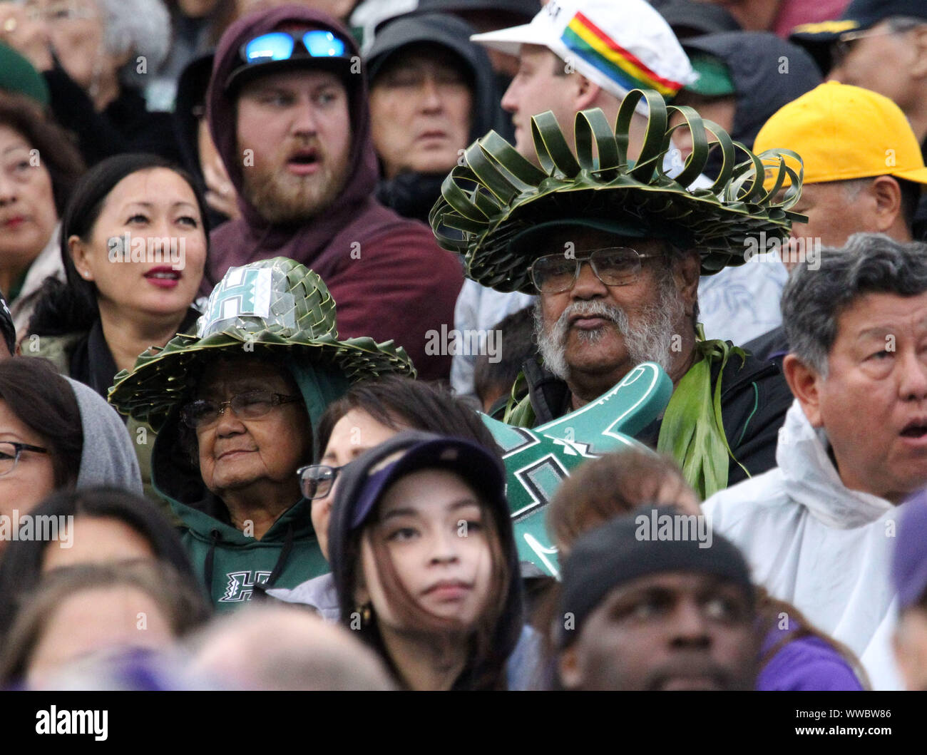 September 14, 2019 - Hawaii fans during the game between the Hawaii ...
