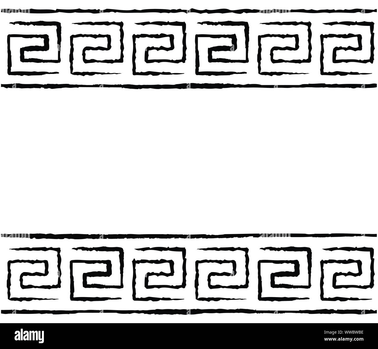 Black and white greek seamless pattern Stock Vector Image & Art - Alamy