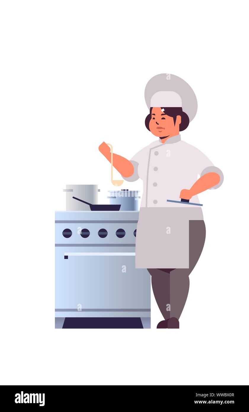 Professional lady in apron Stock Vector Images - Alamy