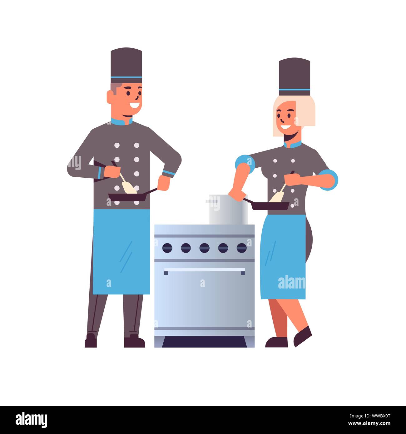 Food preparation workers Stock Vector Images - Alamy