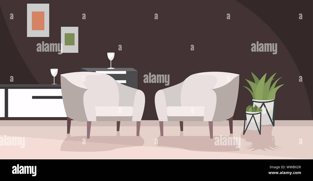 stylish home modern living room interior empty no people house room ...