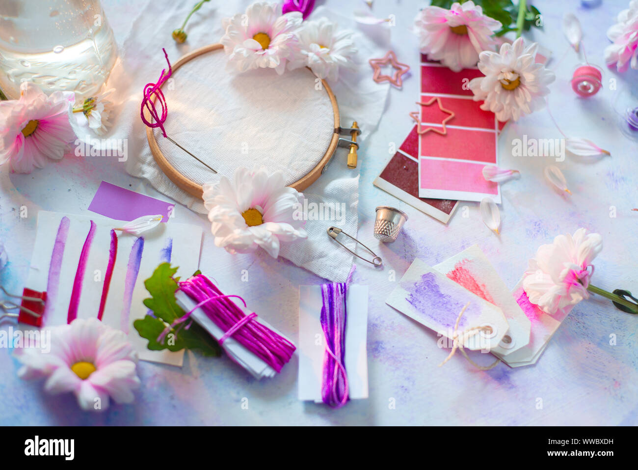 Embroidery diy hi-res stock photography and images - Alamy