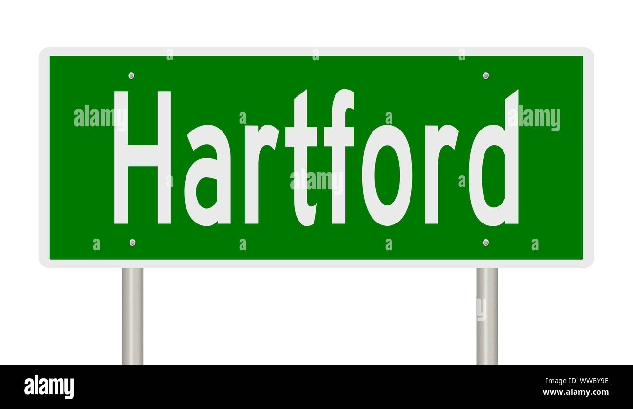Hartford road sign hi-res stock photography and images - Alamy