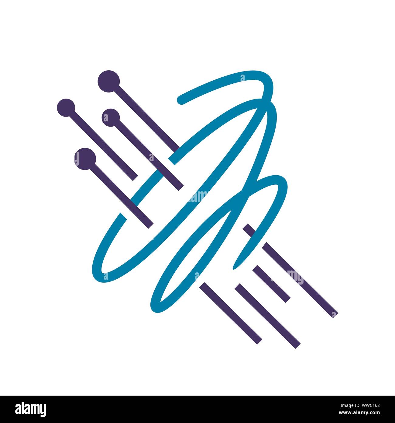 Flat Modern Connection Dots Logo design. Connected circle logo vector ... Flat Modern Connection Dots Logo design. Connected circle logo vector ...