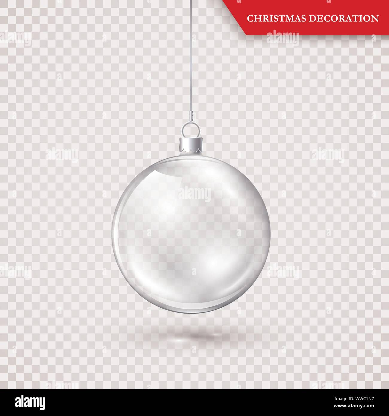 Christmas ball decor on Stock Vector Images - Alamy