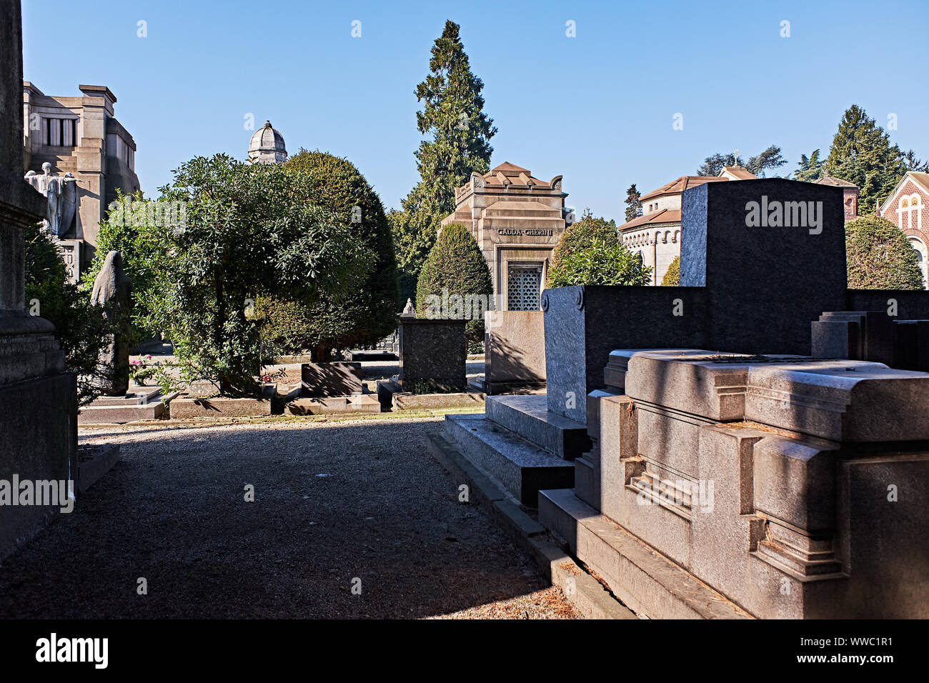 Cimitero Monumentale one of the two largest cemeteries in Milan, Italy ...