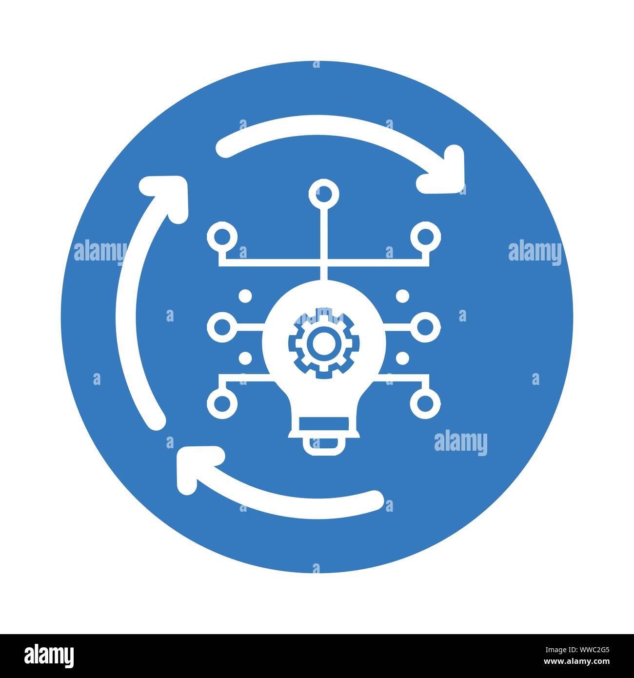 Beautiful design and fully editable Idea Generating Icon, Smart Idea ...