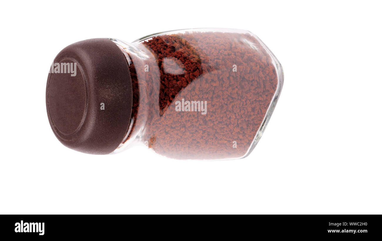 Jar of Instant Coffee Isolated Stock Photo - Alamy