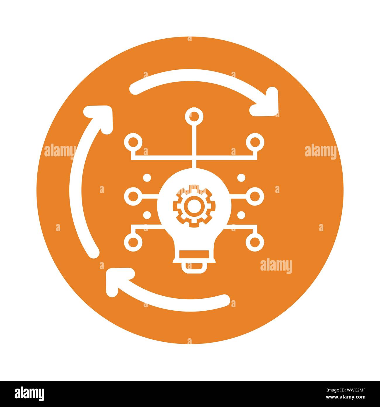 Beautiful design and fully editable Idea Generating Icon, Smart Idea ...