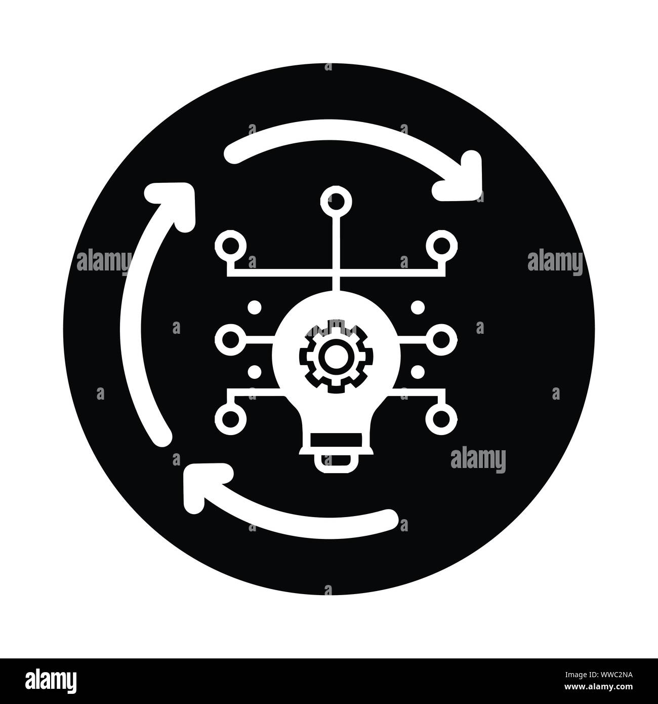 Beautiful design and fully editable Idea Generating Icon, Smart Idea ...