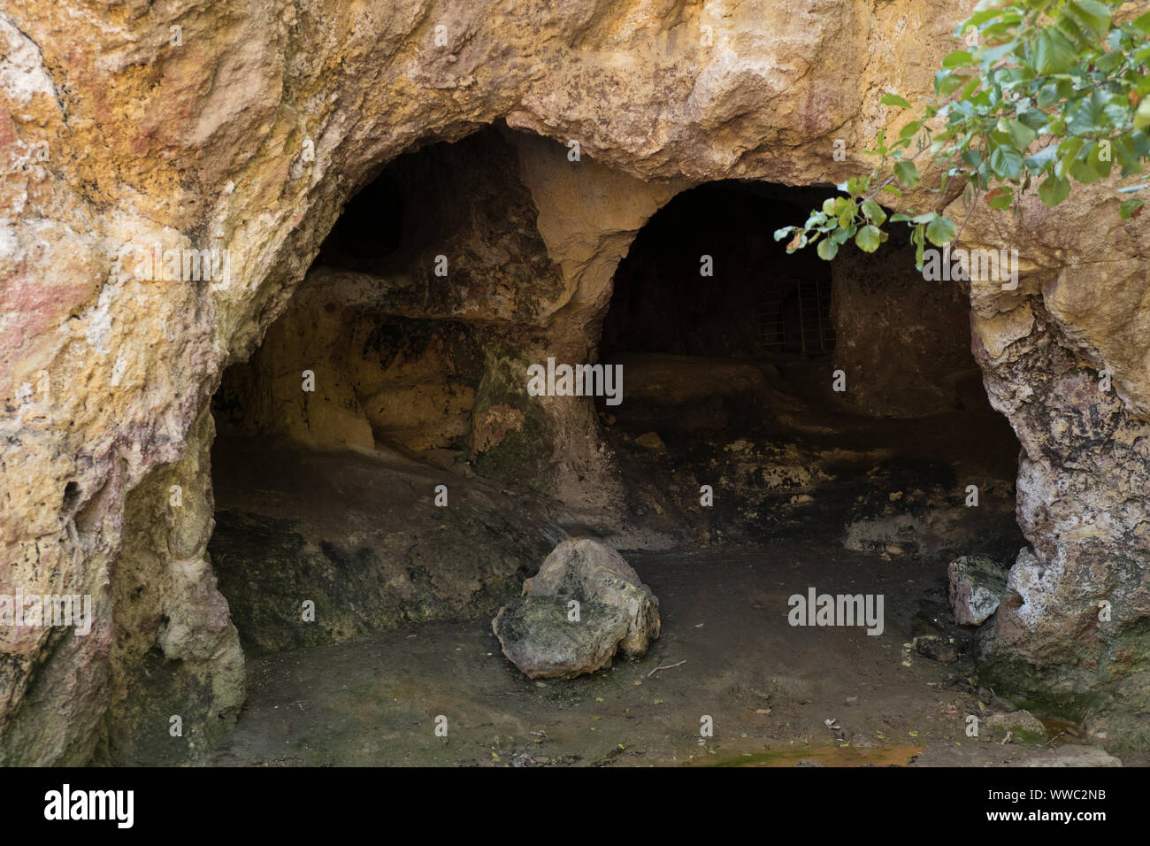Caves in Monterano nature reserve in lazio Italy Stock Photo - Alamy