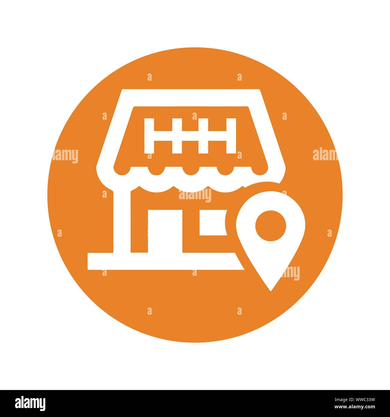 Beautiful design and fully editable Store Location Icon / Shop Location ...