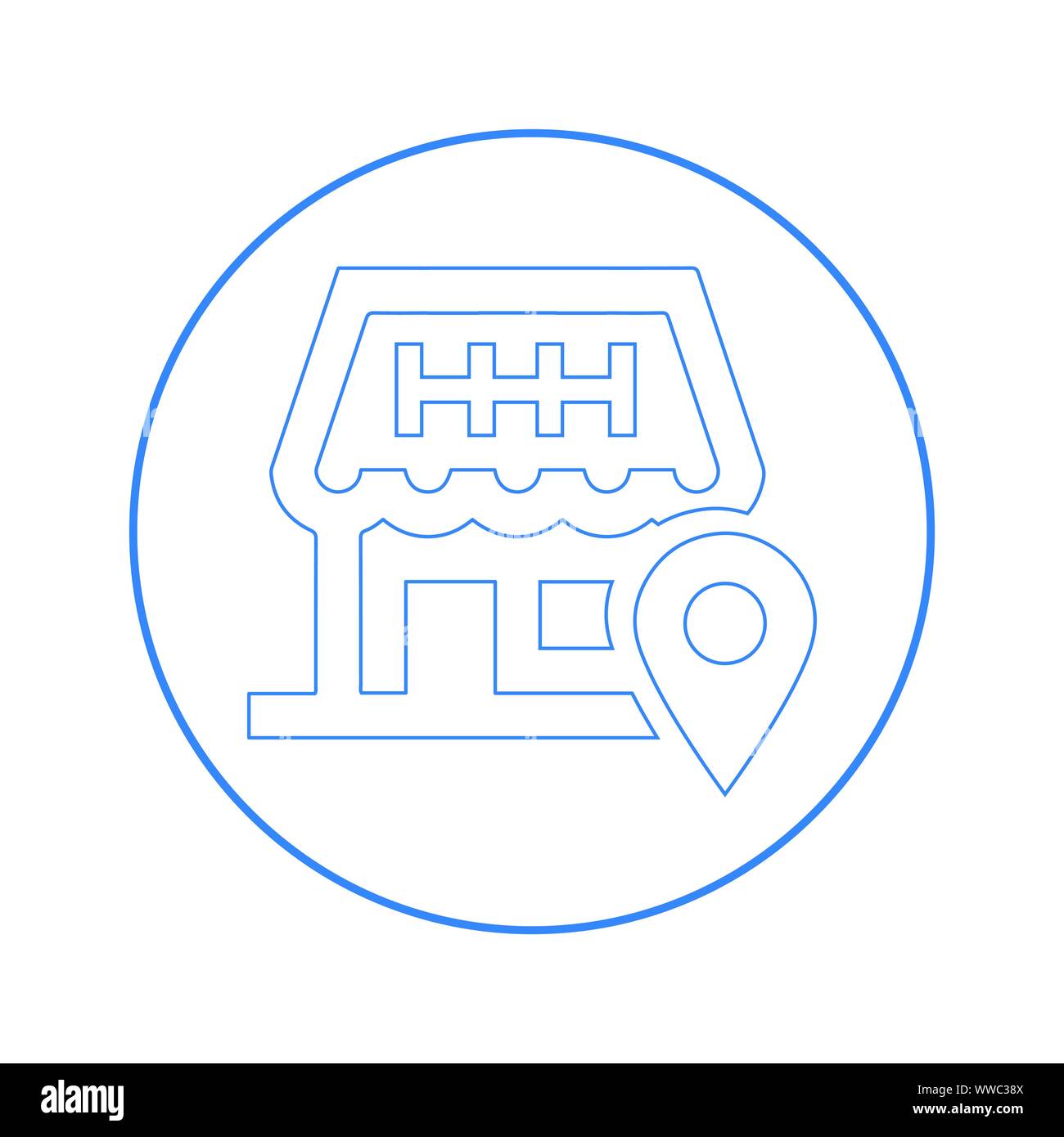 Beautiful design and fully editable Store Location Icon / Shop Location ...