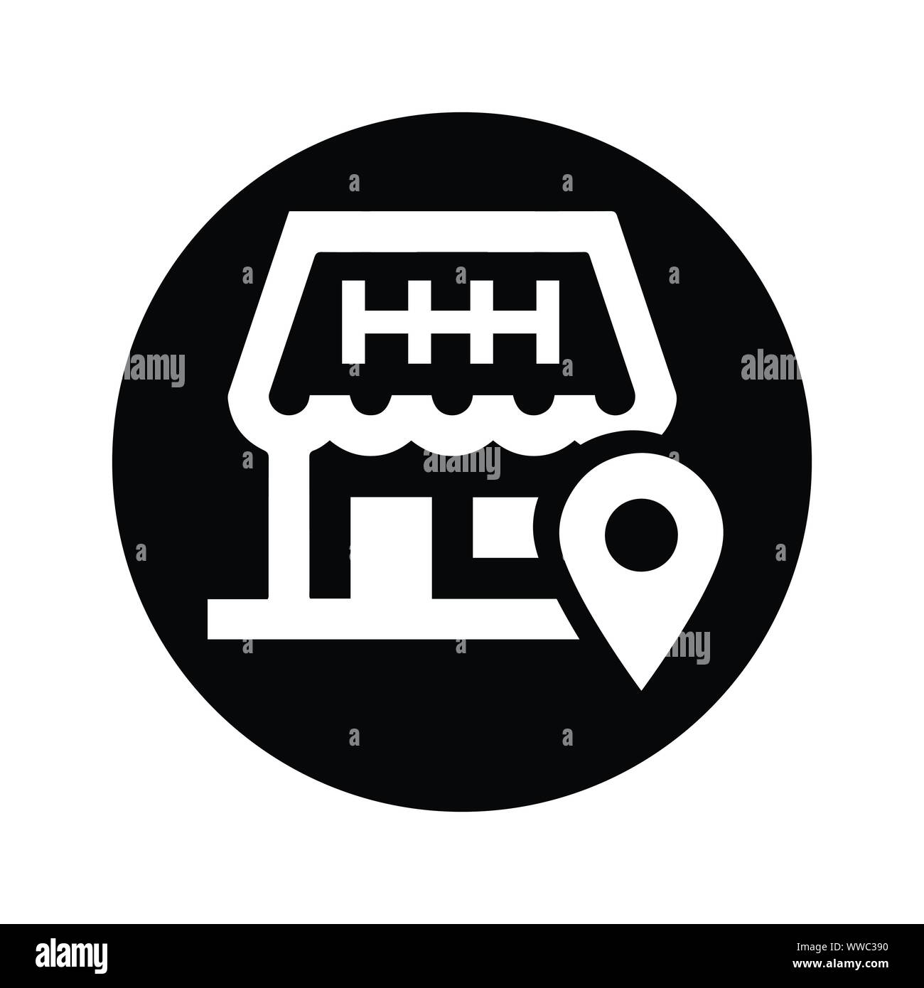 Beautiful design and fully editable Store Location Icon / Shop Location ...