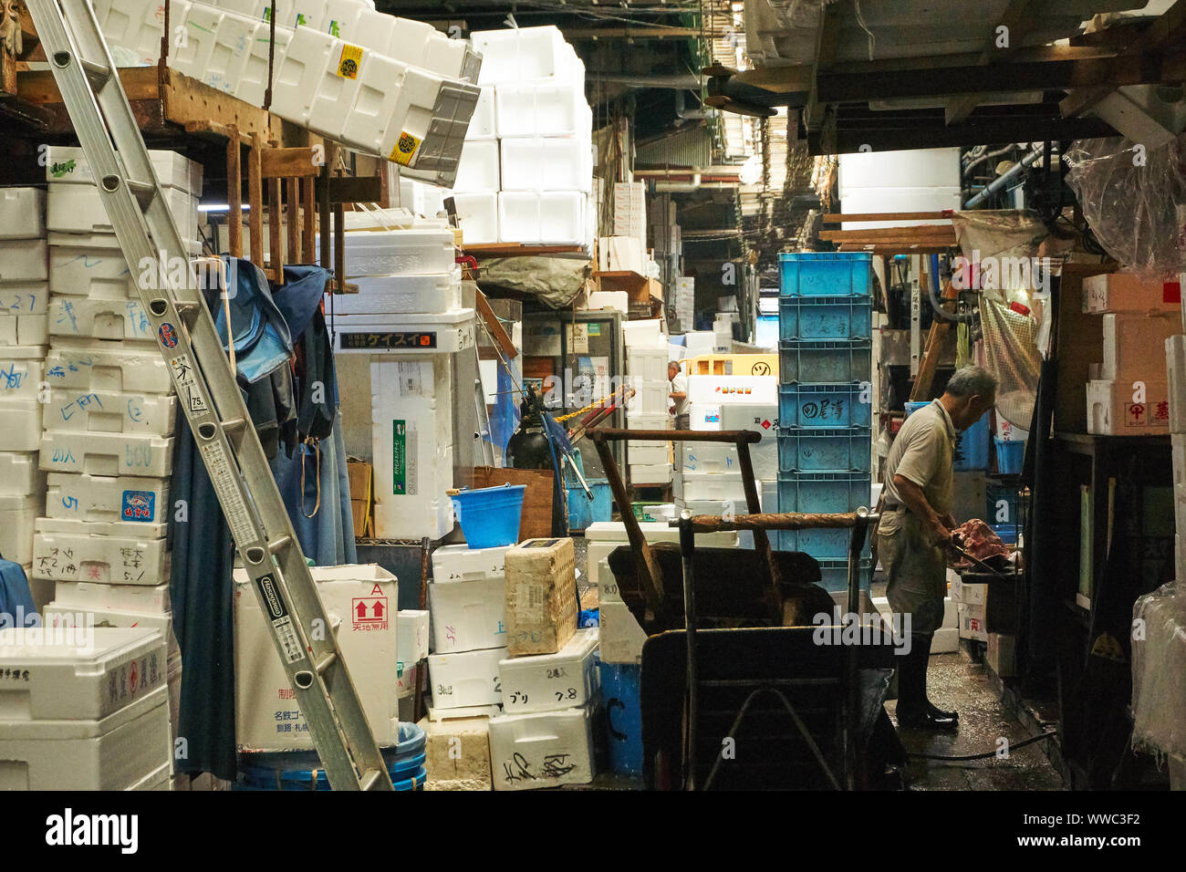 Tuna boxes hi-res stock photography and images - Alamy