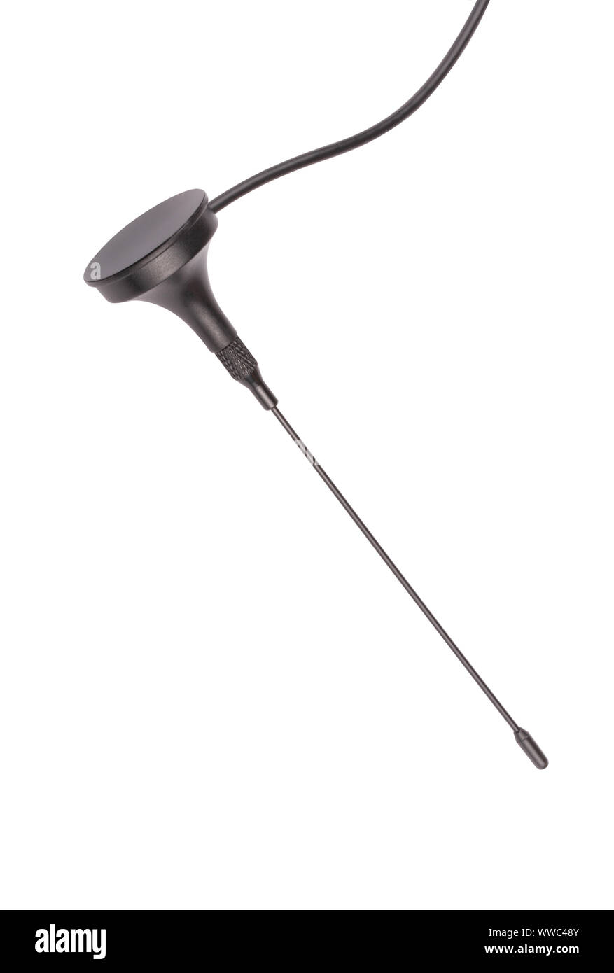 Black Antenna Isolated Stock Photo - Alamy