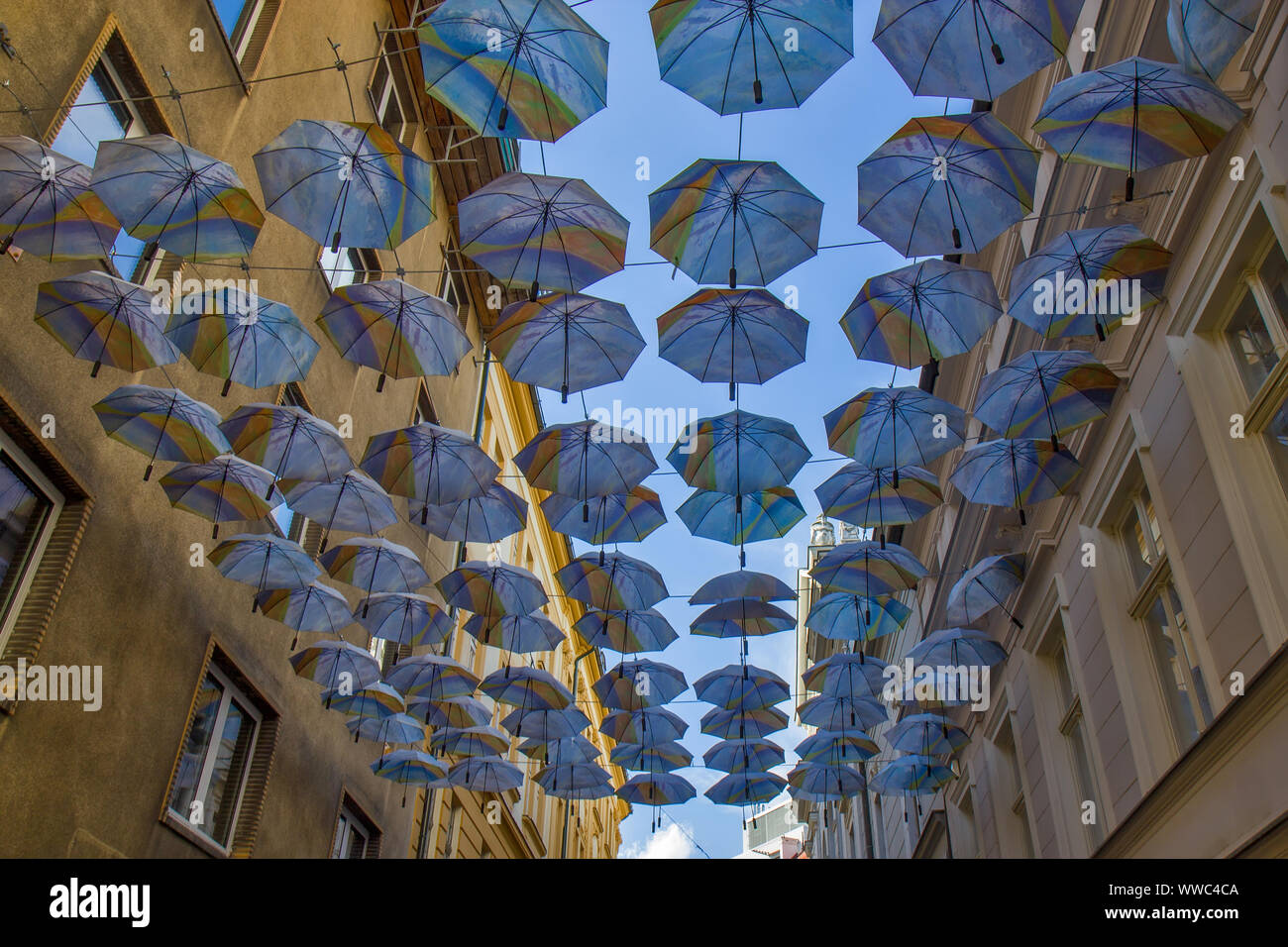 Street view of downtown in Bratislava, Slovakia Stock Photo - Alamy
