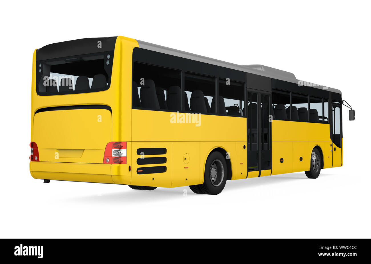 City Bus Isolated Stock Photo - Alamy