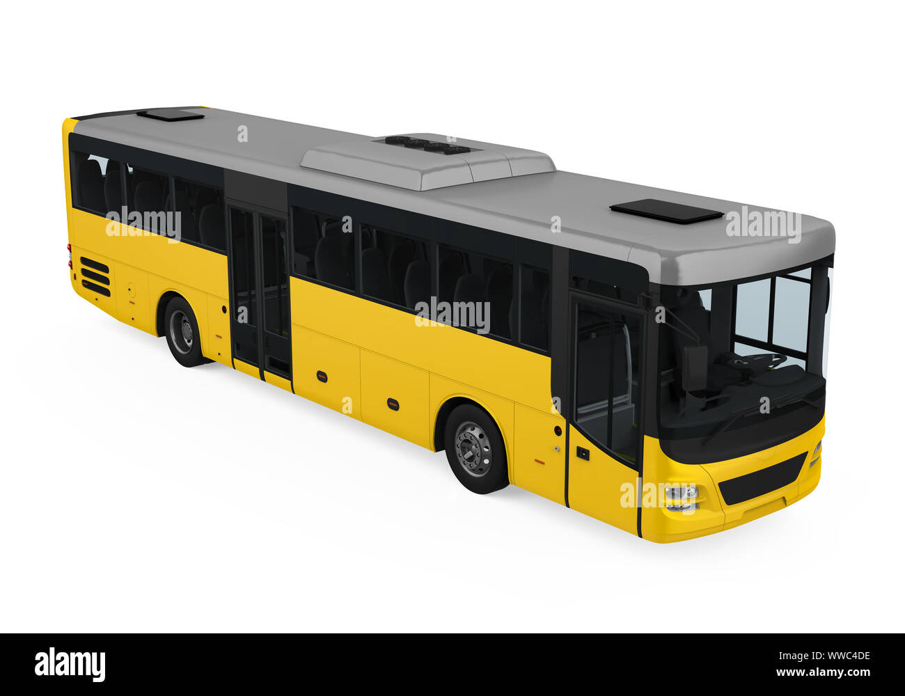 City Bus Isolated Stock Photo - Alamy