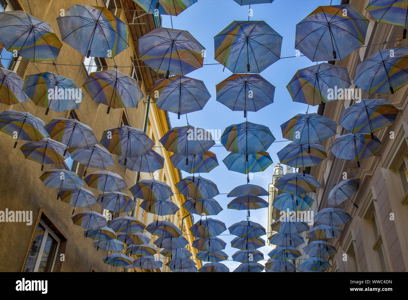 Street view of downtown in Bratislava, Slovakia Stock Photo - Alamy