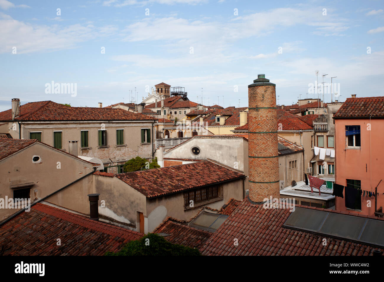 View of typical Venice roofs. Italy Stock Photo - Alamy