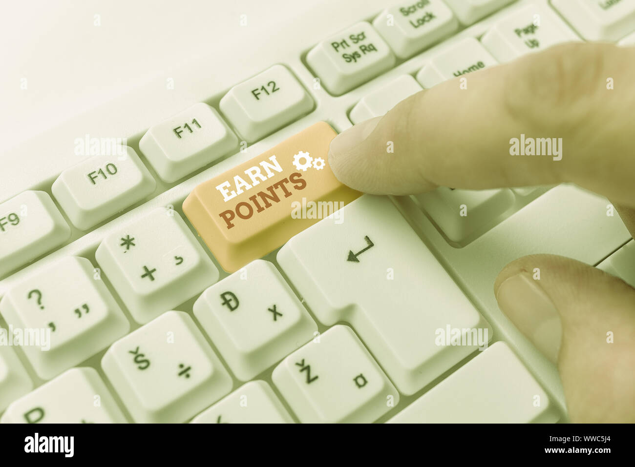 Handwriting text writing Earn Points. Conceptual photo getting praise ...