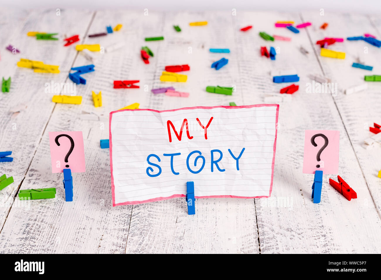 Handwriting text writing My Story. Conceptual photo the things or ...