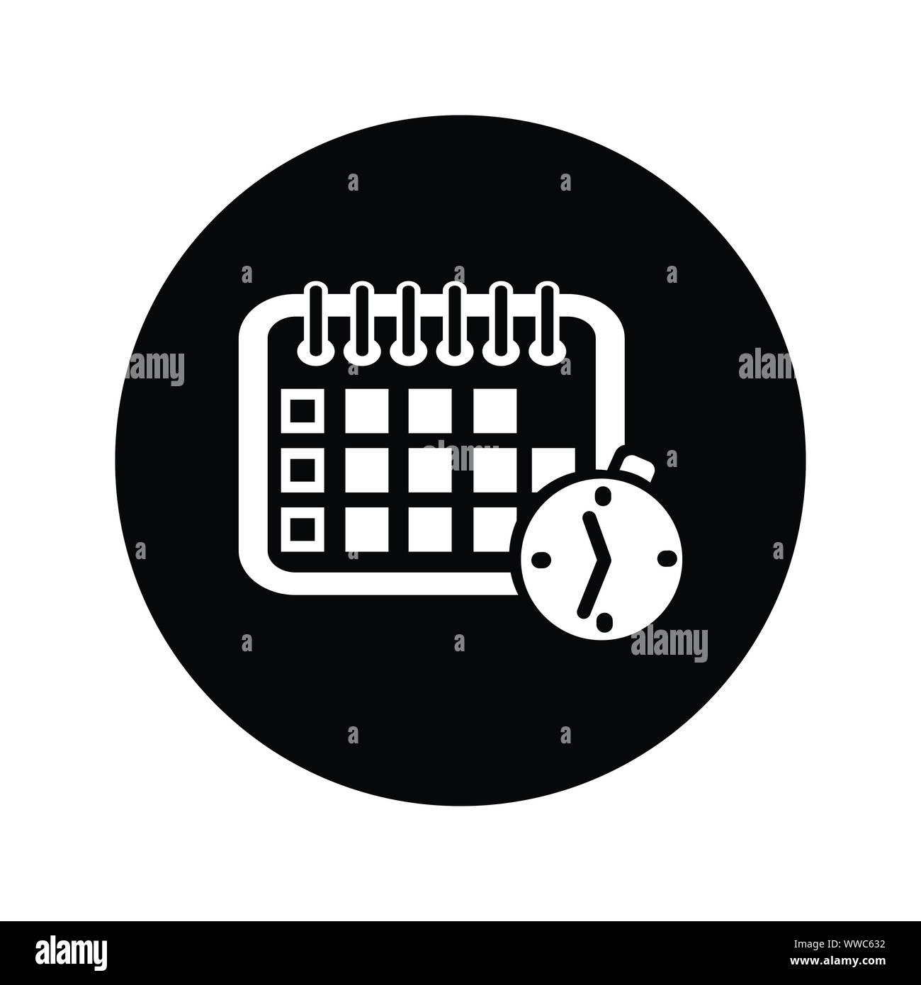 Well organized and fully editable Timer Icon / Schedule / Calendar for ...