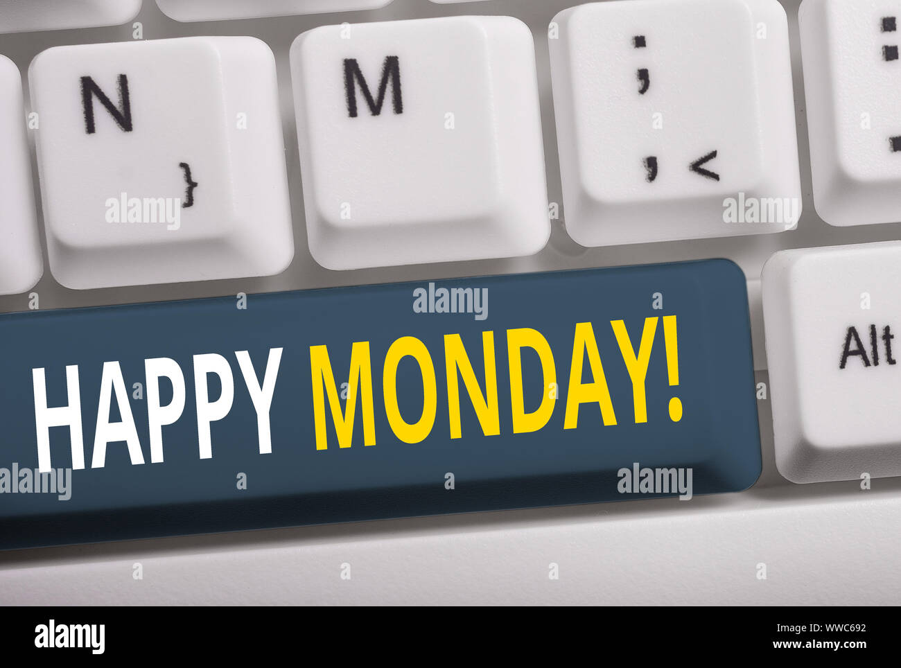 Word writing text Happy Monday. Business photo showcasing telling that ...
