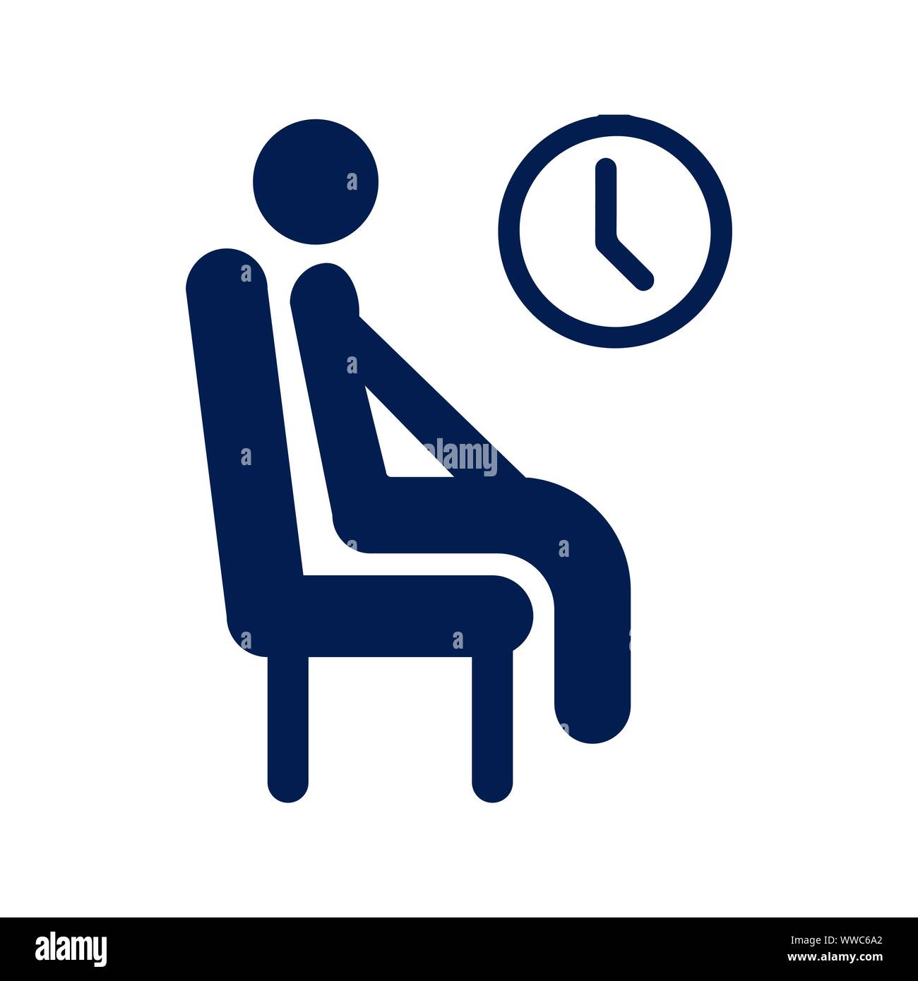 Waiting icon hi-res stock photography and images - Alamy